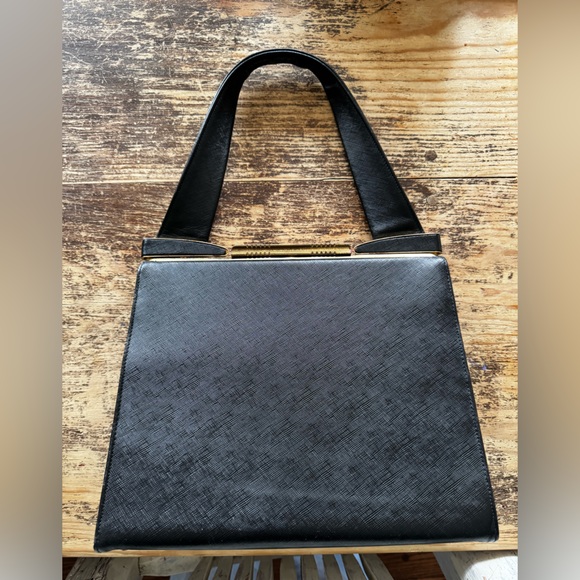 Bon Gout | Bags | Vintage Bon Gout No Label Black Lizard Shoulder Bag ...